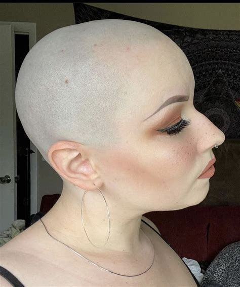 Pin By Candace On Bald Women Shaved Head Women Bald Head Women