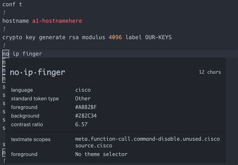 token colors missing · issue 1 · y ysss vscode cisco config highlight