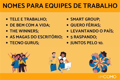 450 Nomes Para Equipes De Trabalho Engraçados Motivacionais E Mais
