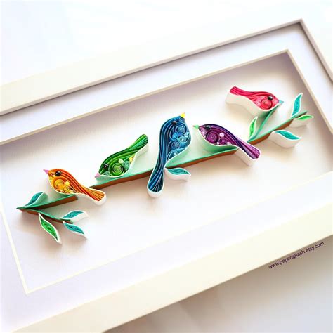 Birds Wall Art Birds Art Birds On A Wire Birds Decor Etsy Paper
