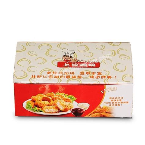 Printed Paper Fried Chicken Packaging Boxes