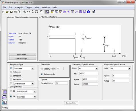 introduction to filter designer matlab and simulink example mathworks