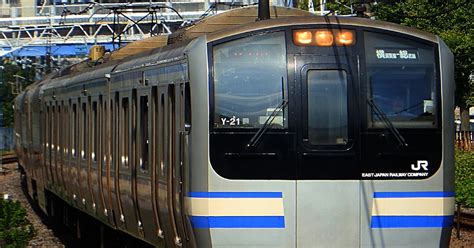 小田急沿線住み鉄道ファン日記 【機器更新最後の編成が】東日本旅客鉄道e217系都クラy 21編成が長野総合車両センターに配給輸送される