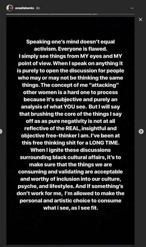 azealia banks responds to cardi b in new instagram story post