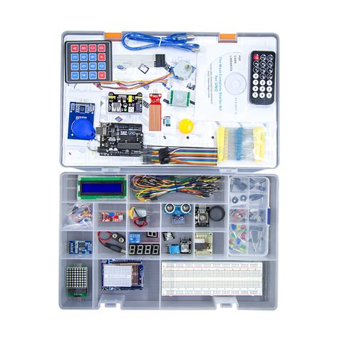 kuongshun uno r3 project complete starter kit with tutorial for arduino