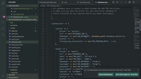 laravel dusk tutorials 4 database migrations and environment