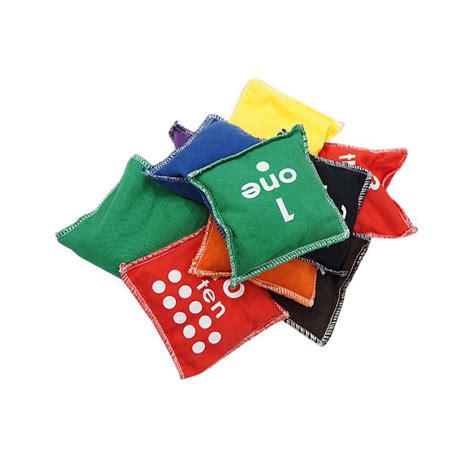 Number Bean Bags 10 Piece 10 X 10cm