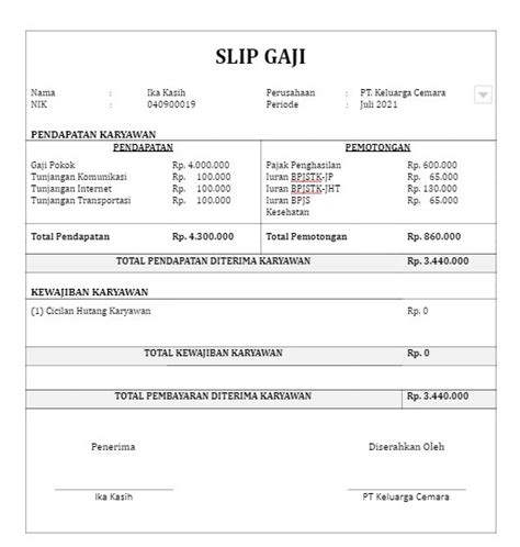 aplikasi gaji karyawan dengan netbeans cara membuat slip