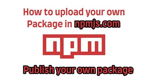 how to create and publish your first package in npm node