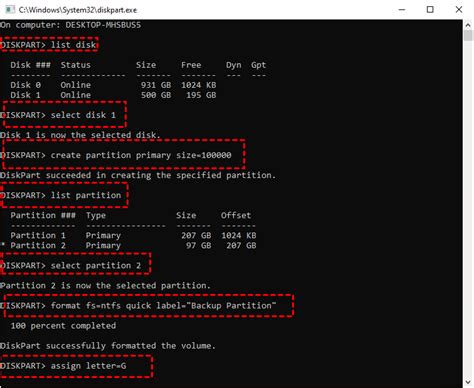 how to create disk partitions in windows using diskpart images