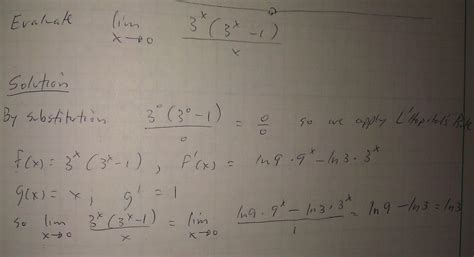 examples of math problems limit of an exponential function