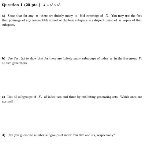 Solved Question 1 20 Pts X S1∨s1 A Show That For Any N