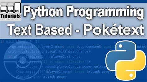 python programming text based poketext youtube