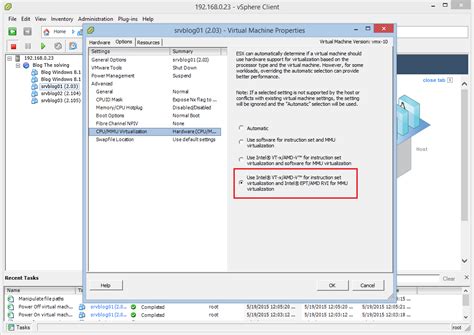 run a hyper v server on an esxi vm nested virtualization