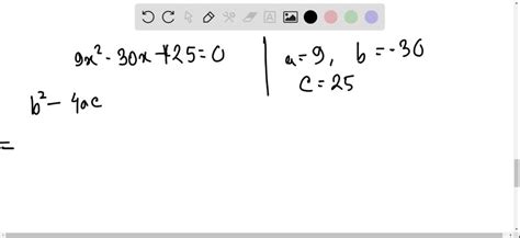 Solved Use The Discriminant To Determine Whether Each Quadratic