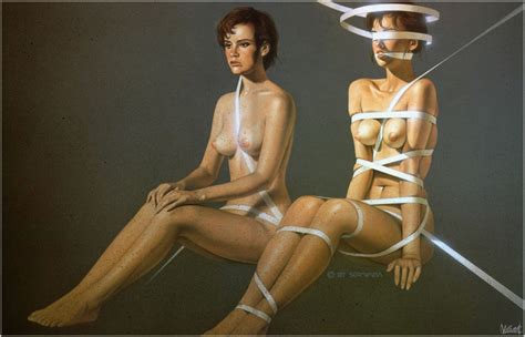 Rule 34 Bondage Bondage Female Hajime Sorayama Human Nude Ribbons