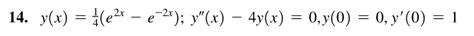 solved verify that the given function y is a solution of