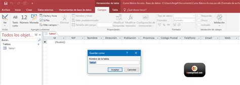 microsoft access curso básico 4 clientes creando la