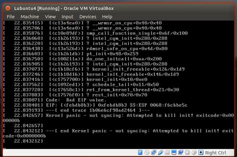 virtual box startup error for lubuntu kernel panic not hot sex picture