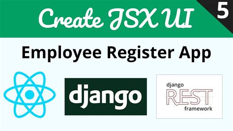 django react jsx ui employee register app create reactjs ui with