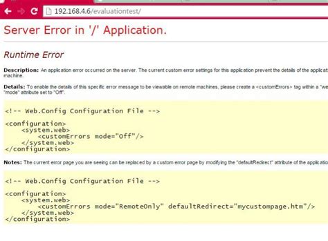 วิธีแก้ server error in application runtime error
