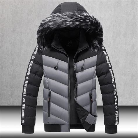 Cheap Winter Jacket Men 2020 Fur Collar Hooded Thick Warm Cotton