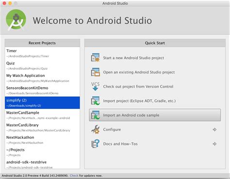let s build a skeleton application mastering android wear application