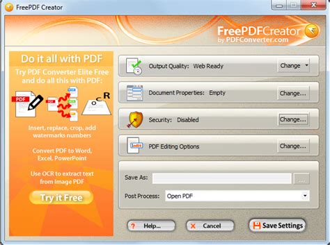 how to create secure pdf files with free pdf creator