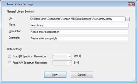 new library settings dialog en