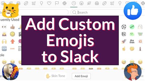 how to add custom emojis to slack