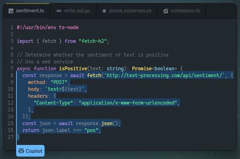 github copilot可对整行或全部代码给出ai分析建 腾讯新闻