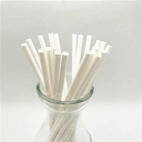 Vasudha White Plain Paper Straw 100 Size 6 Mm At Rs 0 35 Piece In
