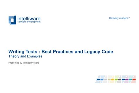 unit testing best practices by intelliware intelliware development inc