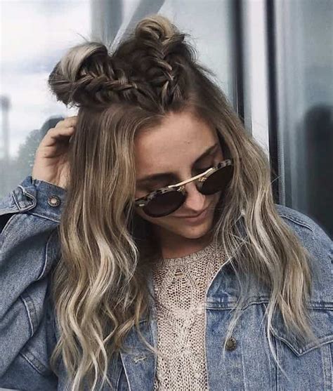 30 Cute And Easy Two Buns Hairstyles For 2024 Hairstylecamp