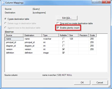 how to copy or migrate database diagrams into another database bi insight