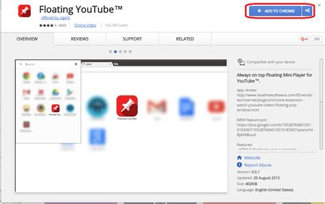 play youtube video on desktop screen always on top floating youtube