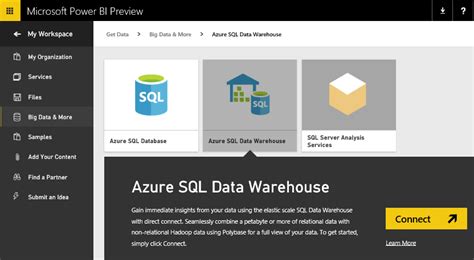 exploring azure sql data warehouse with power bi