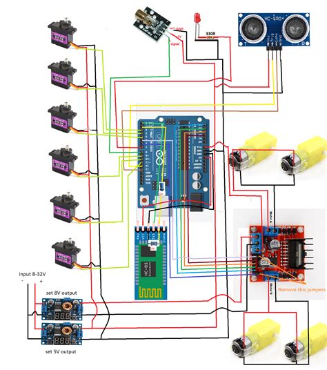 vytištěný arduino robotický tank