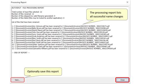 automatically rename documents using the text by search method with