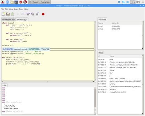 Thonny On A Raspberry Pi Using The New Python Ide In Raspbian R Python