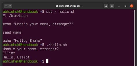 how to use variables in bash shell scripts