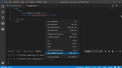 template string in typescript youtube
