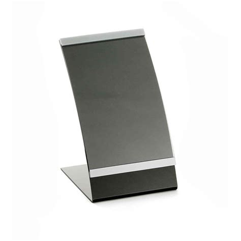 curved menu holder fits a 5½ x 8½ sheet