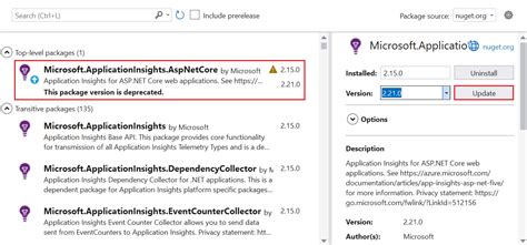 azure application insights para aplicaciones de asp core azure