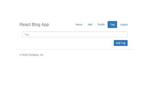 creating a blogging app using react part 6 tags