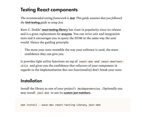 gatsby on twitter gatsby docs now have a testing section articles