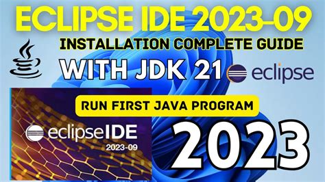 How To Install Eclipse Ide 2023 09 On Windows 11 With Jdk 21 [ 2023