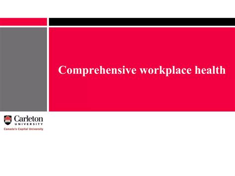 Healthy Work Environment Ppt