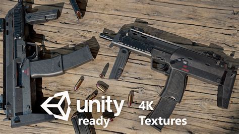 3d model mp7 submachinegun 4k pbr textures aaa cgtrader
