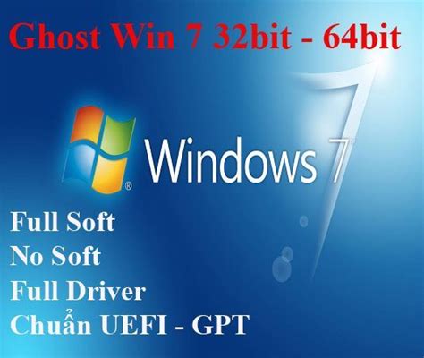 tải ghost win 7 32bit 64bit nhẹ đa cấu hình full driver bản chuẩn